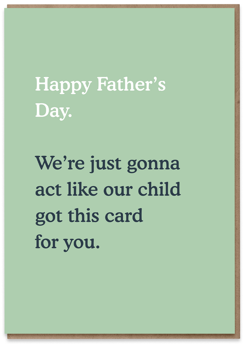 Pretend Father's Day Card – Hood Greetings